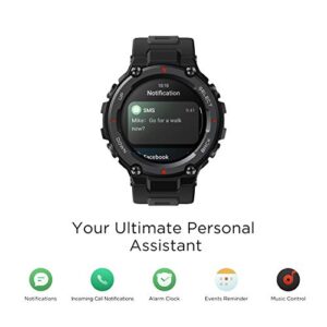 Amazfit T-Rex Pro Smart Watch for Men Rugged Outdoor GPS Fitness Watch, 15 Military Standard Certified, 100+ Sports Modes, 10 ATM Water-Resistant, 18 Day Battery Life, Blood Oxygen Monitor, Blue