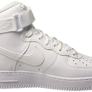 Nike Men's Air Force 1 High '07 Basketball Shoe, White/White, 9