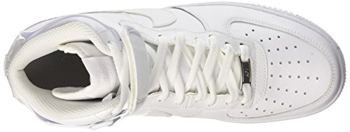 Nike Men's Air Force 1 High '07 Basketball Shoe, White/White, 9