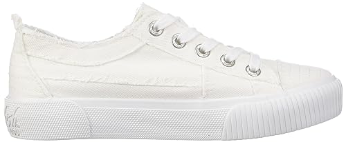 Blowfish Malibu Women's Clay Sneaker, Whtie Smoked 16 Oz Canvas, 7.5