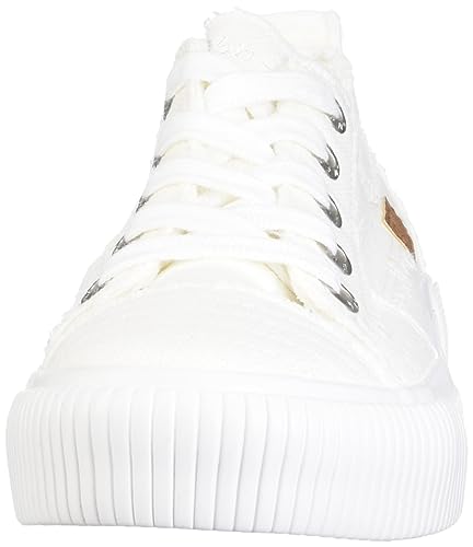 Blowfish Malibu Women's Clay Sneaker, Whtie Smoked 16 Oz Canvas, 7.5