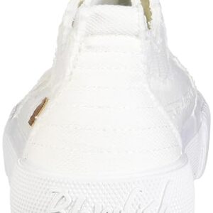 Blowfish Malibu Women's Clay Sneaker, Whtie Smoked 16 Oz Canvas, 7.5