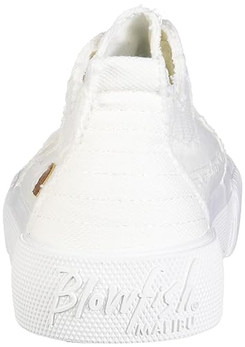 Blowfish Malibu Women's Clay Sneaker, Whtie Smoked 16 Oz Canvas, 7.5