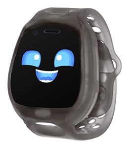 little tikes tobi 2 robot smartwatch amazon exclusive, gaming, advanced graphics, motion-activated selfie camera, fun expressions, games, pedometer, splashproof, wireless connectivity, video, black 6+