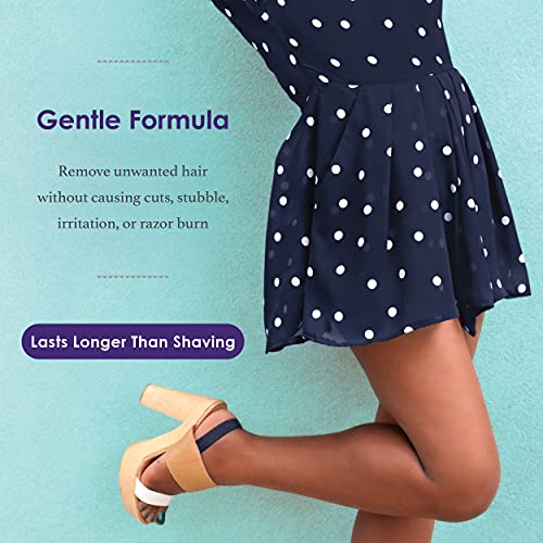 Bikini Zone Crème Hair Remover – Instant Hair Removal in Minutes – Good for Sensitive Skin & Delicate Areas – Lasts Longer than Shaving – Pain Free with Aloe, Chamomile & Green Tea (2 oz) (2)