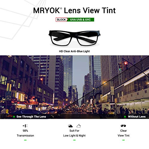 Mryok Blue Light Blocking Replacement Lenses for Bose Tenor - HD Clear Anti-Blue Light