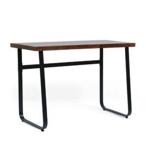 christopher knight home breaden desk, black + walnut