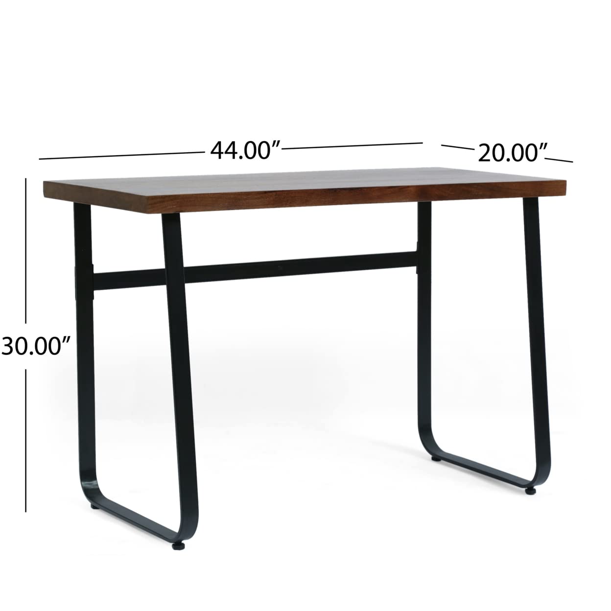 Christopher Knight Home Breaden Desk, Black + Walnut