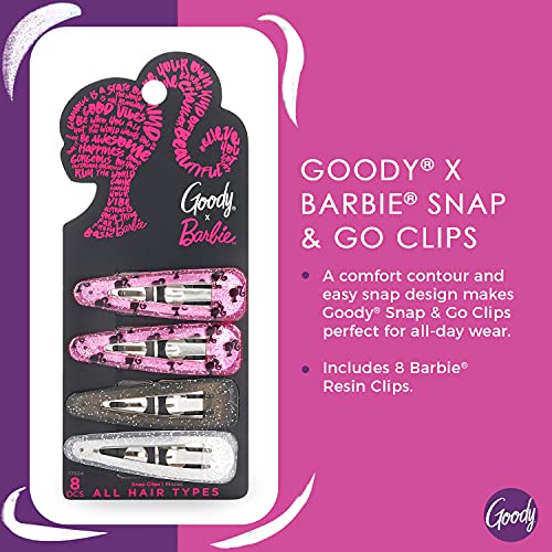 GOODY BARBIE 8PC Resin Clips