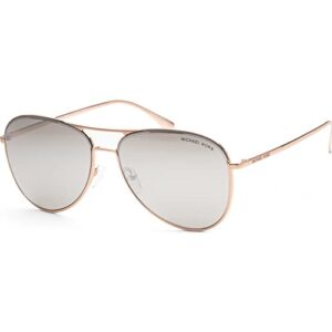 michael kors sunglasses for womens mk1089 kona rose gold/silver mirrored one size