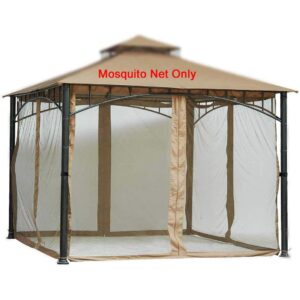 westcharm 12x12 gazebo universal replacement mosquito netting screen walls, set of 4 panels (gazebo mosquito net only)