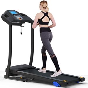 treadmill,treadmills for home, 2.5hp portable foldable treadmill with 15 pre set programs and led display panel