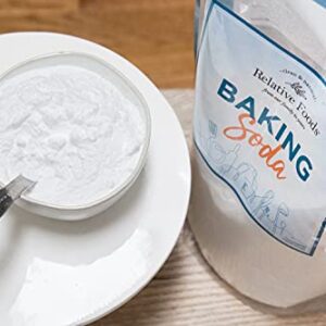 Relative Foods Baking Soda (5Lbs) for Cooking, cleaning, & More - Gluten Free Sodium Bicarbonate Baking Mix w/No Preservatives - Aluminum Free Pure Bulk Baking Soda for Baking