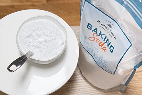 Relative Foods Baking Soda (5Lbs) for Cooking, cleaning, & More - Gluten Free Sodium Bicarbonate Baking Mix w/No Preservatives - Aluminum Free Pure Bulk Baking Soda for Baking