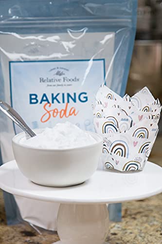 Relative Foods Baking Soda (5Lbs) for Cooking, cleaning, & More - Gluten Free Sodium Bicarbonate Baking Mix w/No Preservatives - Aluminum Free Pure Bulk Baking Soda for Baking