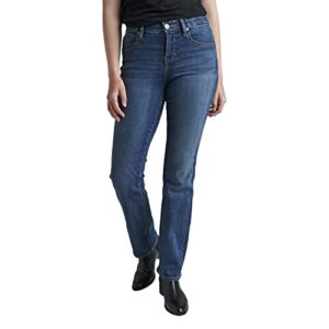 jag jeans women's eloise mid rise boocut jeans, san antonio blue, 6 petite