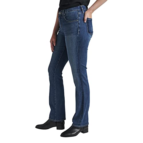 Jag Jeans Women's Eloise Mid Rise Boocut Jeans, San Antonio Blue, 6 Petite