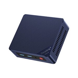 beelink mini pc, mini s12 mini computer 12th gen quad-core n95, desktop computers 8g ddr4 ram 256g ssd, small pc 4k uhd dual hdmi, 2.4g+5g wifi gigabit ethernet/bt4.0 for office/home/htpc/family-nas