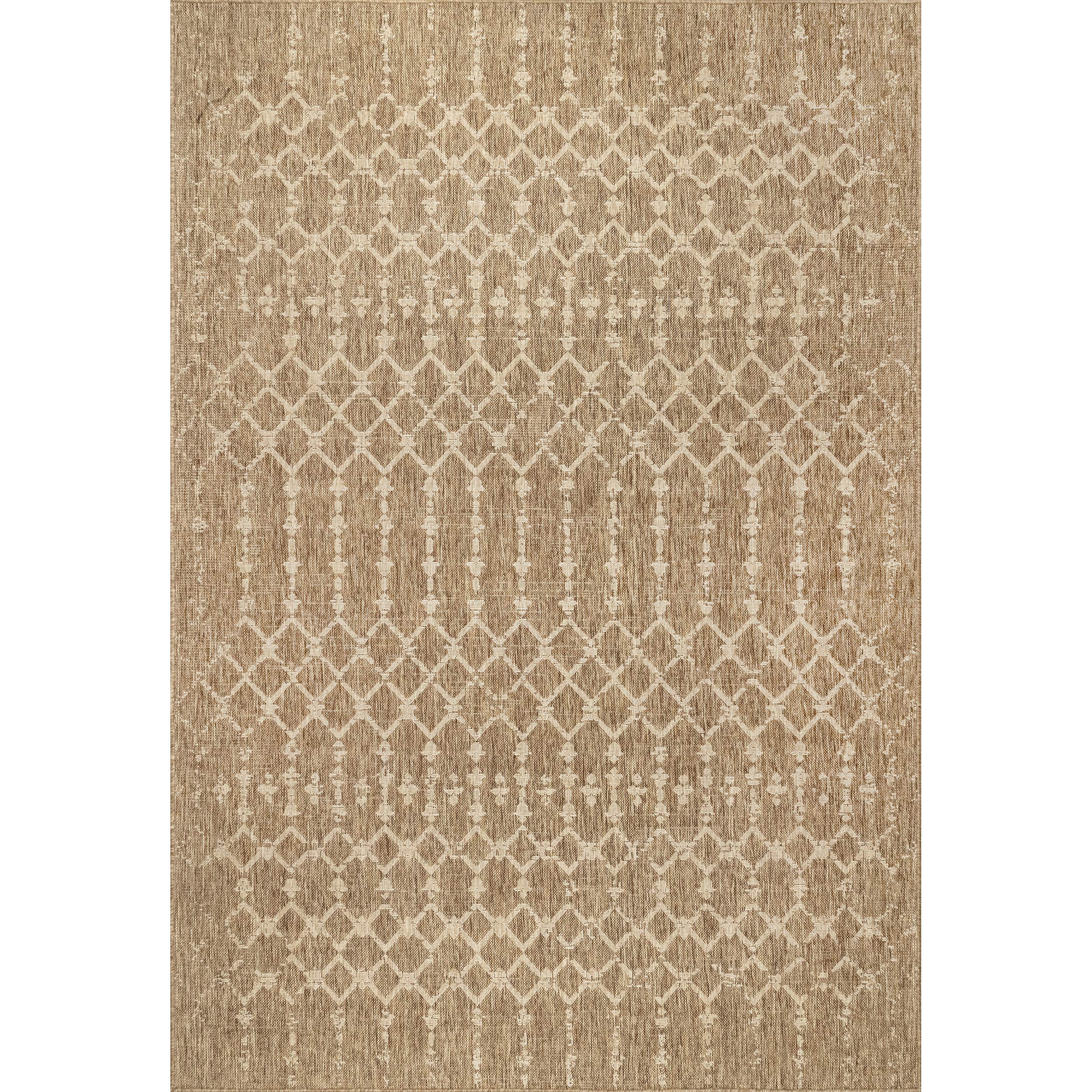 nuLOOM Grayson Moroccan Trellis Indoor/Outdoor Area Rug, 5x8, Beige