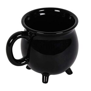 Witch's Brew Black Cauldron Coffee Mug 12 fl oz Ceramic Drinkware Halloween Decor Tabletop