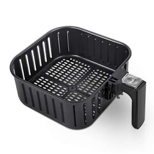 cosori air fryer accessories, replacement 5.8qt original basket for cosori cp358-af, cs358-af air fryers, non-stick, dishwasher-safe, caf-p582b, black