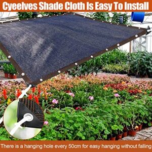 Balcony Privacy Screen, Shade Cloth with Grommet 10X3.4ft Mesh Shade Net Decorative Fence Garden Decor Cover, Privacy Screen Balcony Shield for Patio Porch Deck Backyard Outdoor Black Sun Shade Cloth