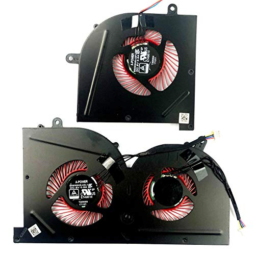 BestParts CPU + GPU Cooling Fan for MSI GS63 GS63VR 6RF 6RF-001US 7RF 7RF-212UK GS73 GS73VR 6RF 6RF-005CA 7RF 7RE-004CN 7RG 7RG-026RU 7RG-039NL MS-16K2 MS-17B MS-17B1 BS5005HS-U2F1 BS5005HS-U2L1