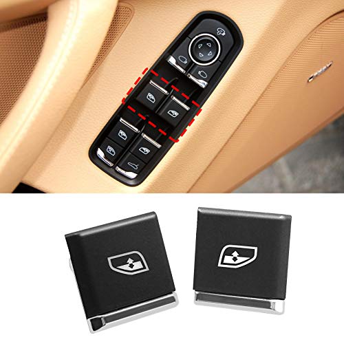 Jaronx 2PCS Driver Side Window Switch Buttons Compatible with Porsche Cayenne 2011-2018,Compatible with Panamera 2011-2016, Compatible with Macan 2015-2022, Power Window Switch Button Replacements