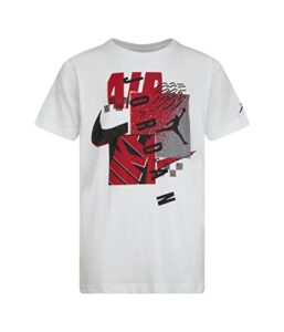 jordan boy's post up tee (big kids) white lg (14-16 big kid)