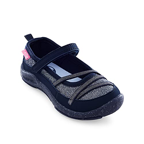 OshKosh B'Gosh Girls Fawn EverPlay Mary Jane Flat, Navy, 4 Toddler