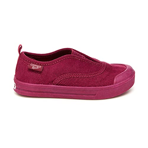 OshKosh B'Gosh Girls Lita Slip-On Shoe, Burgundy, 6 Toddler