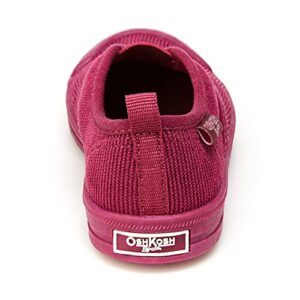 OshKosh B'Gosh Girls Lita Slip-On Shoe, Burgundy, 6 Toddler