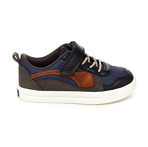 OshKosh B'Gosh Boy's Gareth Sneaker, Navy, 4 Toddler