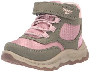 oshkosh b'gosh girls adak fashion boot, olive, 12 little kid