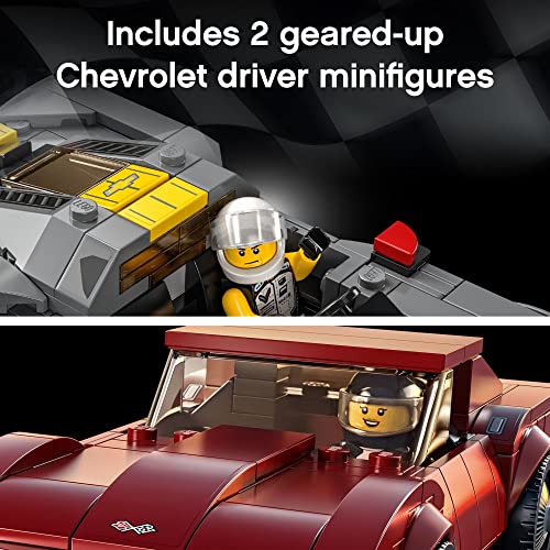 LEGO Speed Champions Chevrolet Corvette C8.R Race Car and 1969 Chevrolet Corvette 76903 Building Kit; New 2021 (512 Pieces)