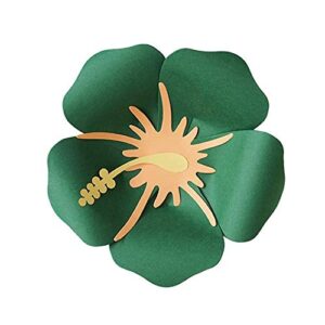 artificial and dried flower 30cm event supplies artificial paper flowers head wedding decor backhappy birthday party paper crafts wall decor - ( color: green; size: single layer )