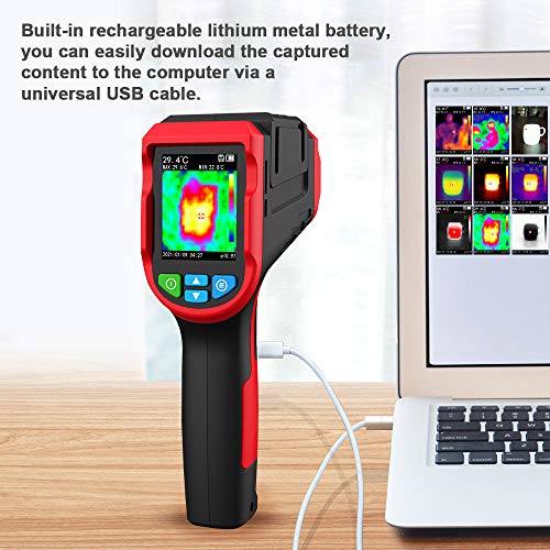 NOYAFA Industrial Thermal Imaging Device NF-521, 24 * 24 Pixels Resolution 16 GB Memory Card Thermal Imaging Camera with 2.4 Inch TFT LCD Display