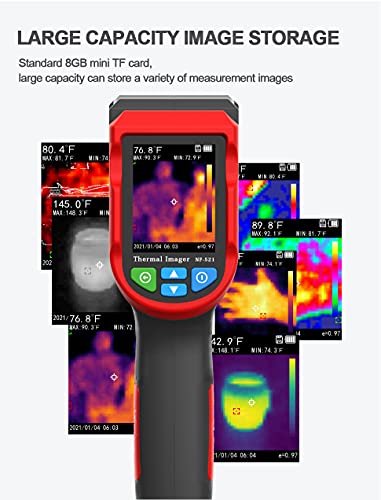 NOYAFA Industrial Thermal Imaging Device NF-521, 24 * 24 Pixels Resolution 16 GB Memory Card Thermal Imaging Camera with 2.4 Inch TFT LCD Display