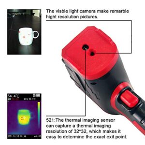 NOYAFA Industrial Thermal Imaging Device NF-521, 24 * 24 Pixels Resolution 16 GB Memory Card Thermal Imaging Camera with 2.4 Inch TFT LCD Display