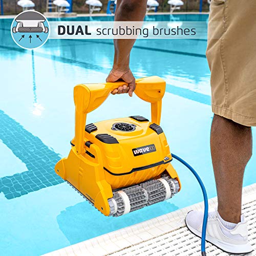 DOLPHIN Wave 100 Commercial Robotic Pool Cleaner with Caddy, Engineered for Extraordinary Pool Cleaning Performance, Ideal for Commercial Swimming Pools up to 88 Feet…