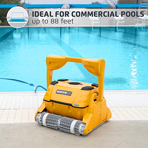 DOLPHIN Wave 100 Commercial Robotic Pool Cleaner with Caddy, Engineered for Extraordinary Pool Cleaning Performance, Ideal for Commercial Swimming Pools up to 88 Feet…