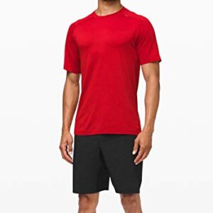 Lululemon Athletica Lululemon Mens Metal Vent Tech Short Sleeve Shirt (Dark Red, M) Medium