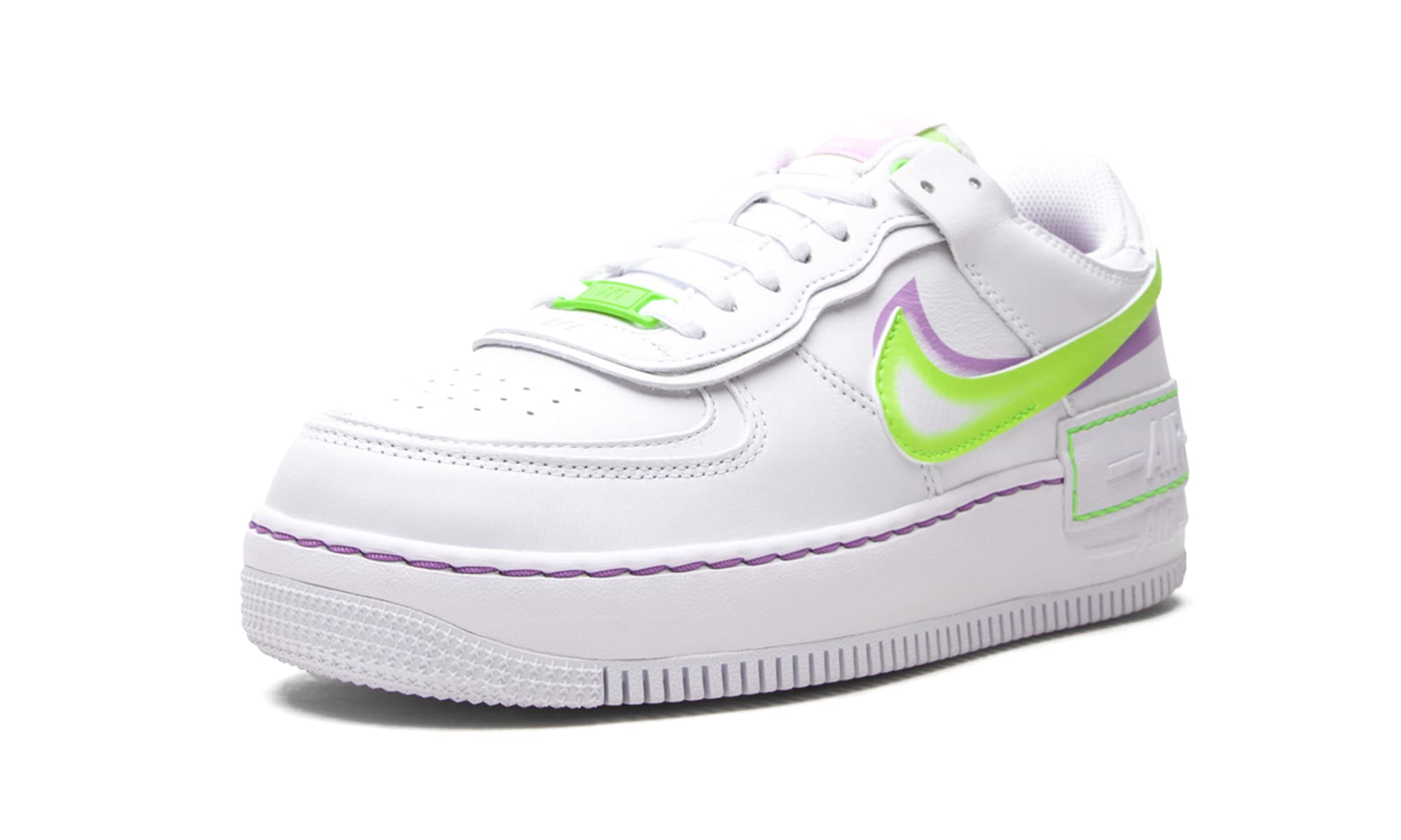 Nike Women's Shoes Air Force 1 Shadow White Electric Green DD9684-100 (Numeric_9_Point_5)