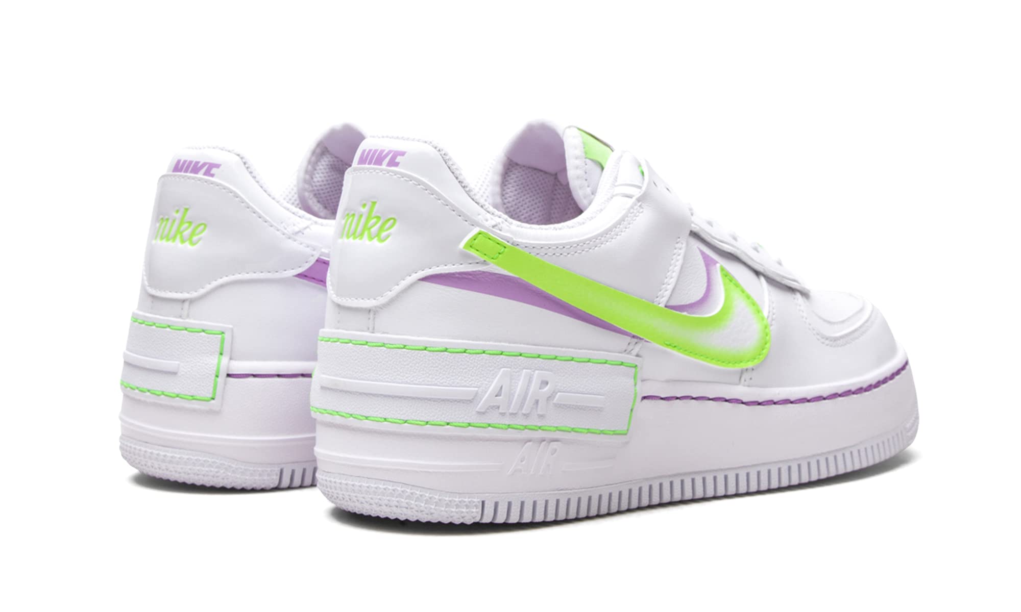 Nike Women's Shoes Air Force 1 Shadow White Electric Green DD9684-100 (Numeric_9_Point_5)