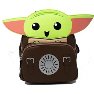 loungefly star wars baby yoda the mandalorian womens double strap shoulder bag purse