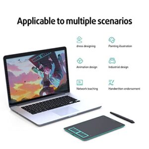 XENX P1 MacOS and Android Supported Graphic Drawing Tablet P1-640 6x4 inch with 6 Shortcut Keys, 8192 Pressure Levels Battery-Free Pen for Digital Art, Design, E-Learning/Online Classes, OSU Gaming