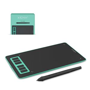 XENX P1 MacOS and Android Supported Graphic Drawing Tablet P1-640 6x4 inch with 6 Shortcut Keys, 8192 Pressure Levels Battery-Free Pen for Digital Art, Design, E-Learning/Online Classes, OSU Gaming