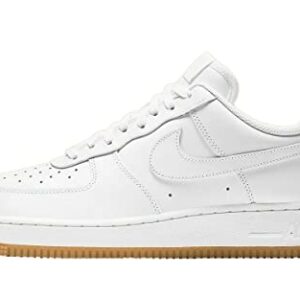 Nike Men's Air Force 1 Low '07 Shoe, White/White-gum Light Brown, 10.5