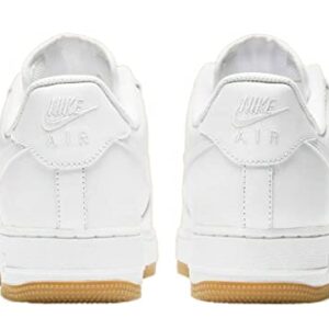 Nike Men's Air Force 1 Low '07 Shoe, White/White-gum Light Brown, 10.5