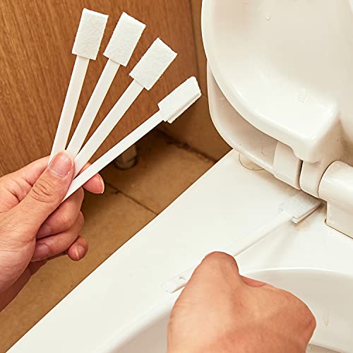 4 Set 28Pcs Small Disposable Crevice Cleaning Brushes for Toilet Corner,Skinny Gap Cleaner Scrub for Window Groove,Door Track, Keyboard,Detail Cleansing Brushes for Kitchen Stove,Blind,Air Vent,Fan